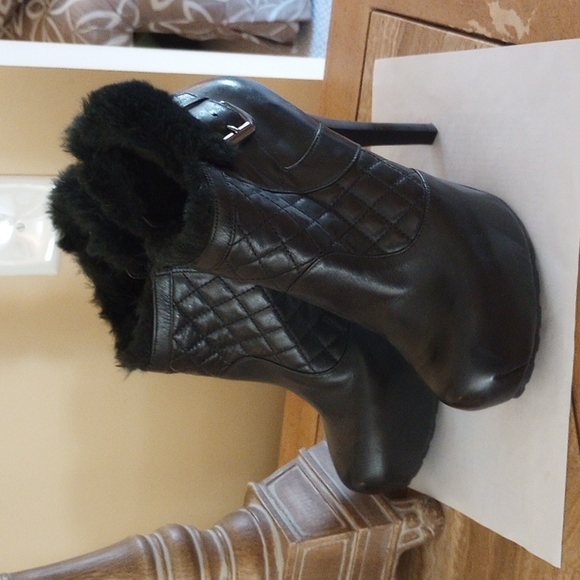 Guess | Shoes | Boots By Guess With 5 Inch High Heels Black Quilted ...